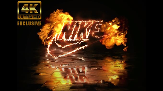 Create epic raging fire logo reveal, intro outro video for youtube by ...