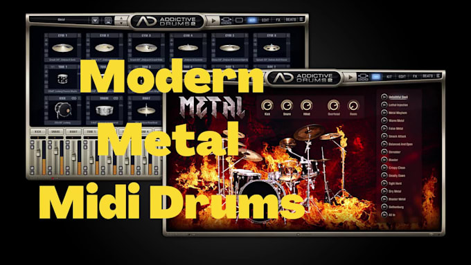Create rock metal midi drums by Viktor_k8 | Fiverr