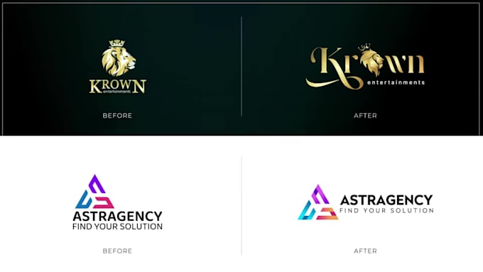 Design new company logo or update redesign refresh rebrand your ...