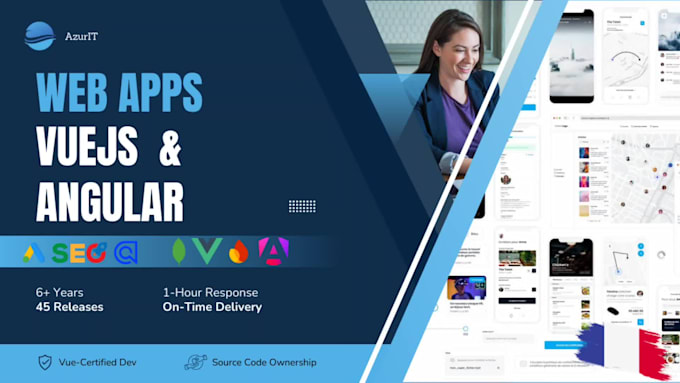 Build a secure high performance vuejs or angular web application by Nogaruki | Fiverr