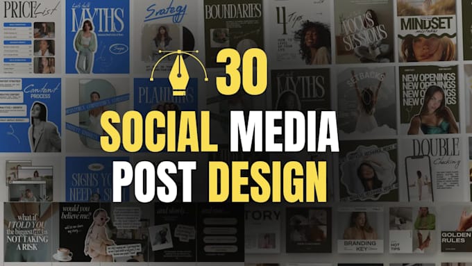 Design 30 professional social media posts for facebook and instagram by ...