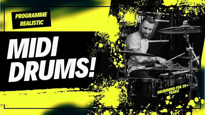 Programme realistic midi drums for your rock metal song by Cautionary_note | Fiverr