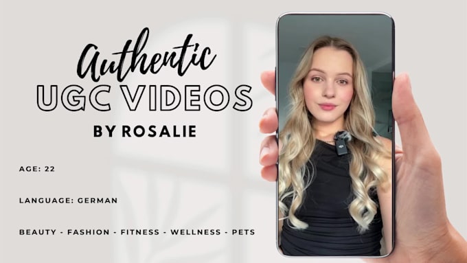 Make a unique ugc video for your brands individual needs by Rosalie2204 ...