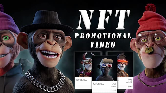 Create pro nft video, dynamic nft video or crypto, nft promo by Sanjana ...