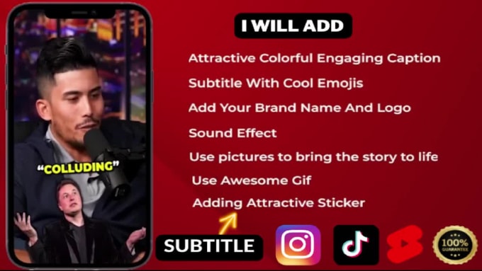 Add Attractive Subtitles Or Caption To Your Instagram Reels Shorts