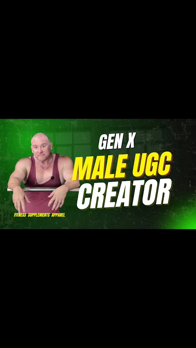 Be your gen x male ugc creator for performance and recovery supplements ...