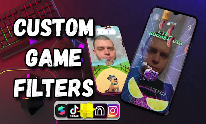 Create instagram tiktok facebook game filters spark ar by Strong__fil | Fiverr