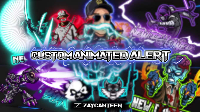Make custom twitch alert by Zaycanteen | Fiverr