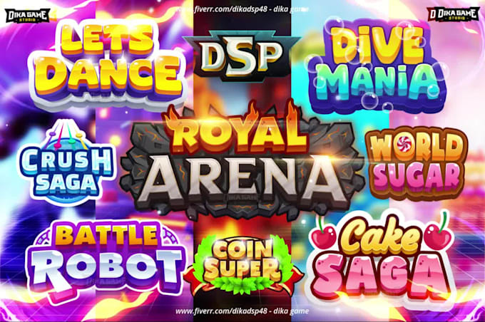Create stunning 3d title game logo design for video games by Dikadsp48 ...