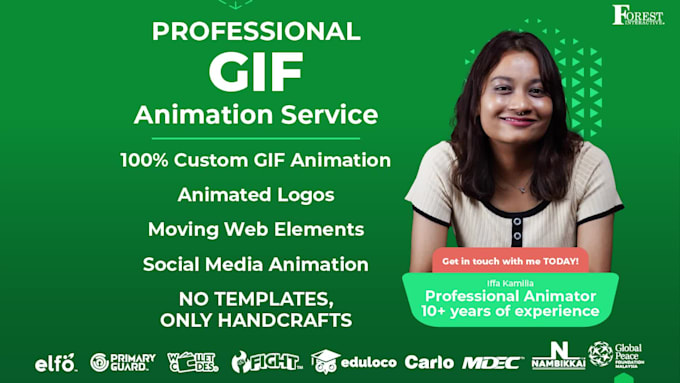 Create stunning animated gifs for your business by Forestcreative | Fiverr