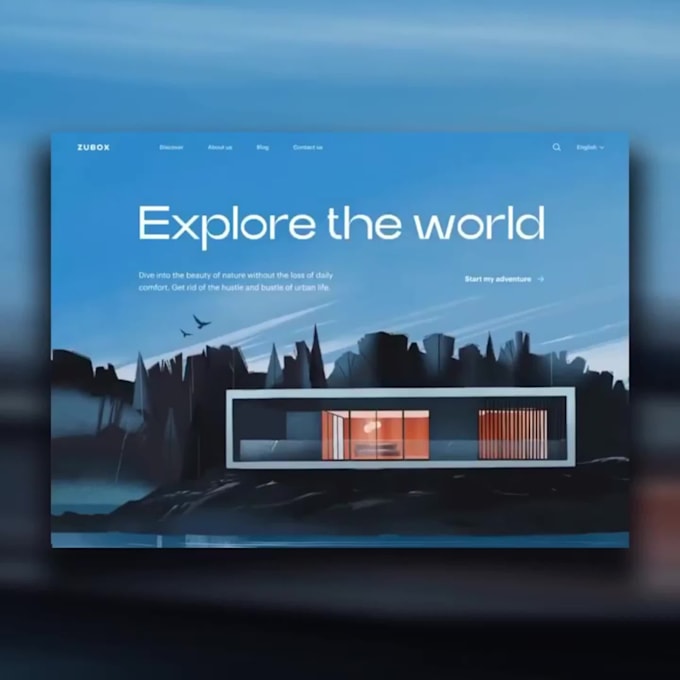 Design clean ui design interactions , website and landing page with ...