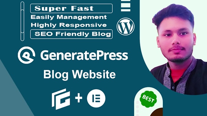 Design fast loading wordpress blog website using generatepress theme by Shamim_gorib | Fiverr