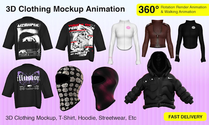 3d clothing mockup animation from your tshirt, hoodie, etc by ...