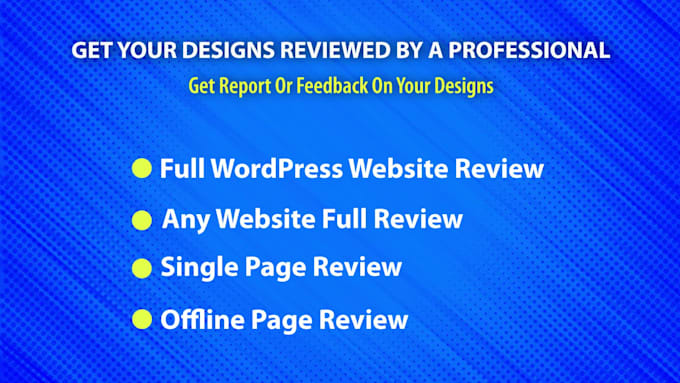 Audit your website and provide expert feedback by Md_okiluzzaman | Fiverr