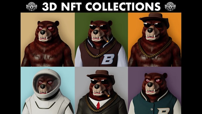 Create custom 3d nft character, nft card, nft items for your collection ...