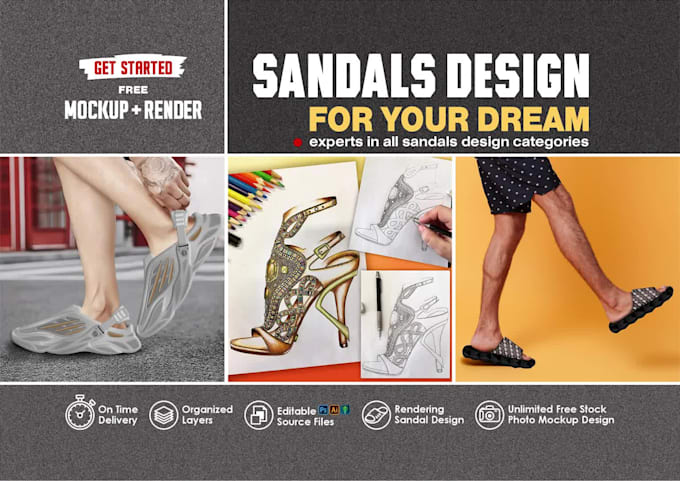 Create design sandal includes all categories for your needs by Muaraart ...