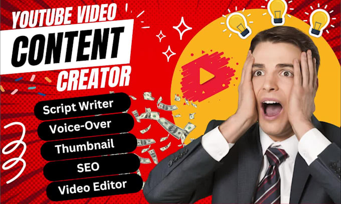 Be your youtube video content creator or video creator by Pro_editor_9 ...