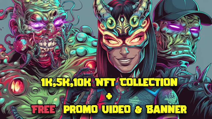 Create stunning 1k, 5k, 10k nft collections with unique traits by Self_gurl | Fiverr