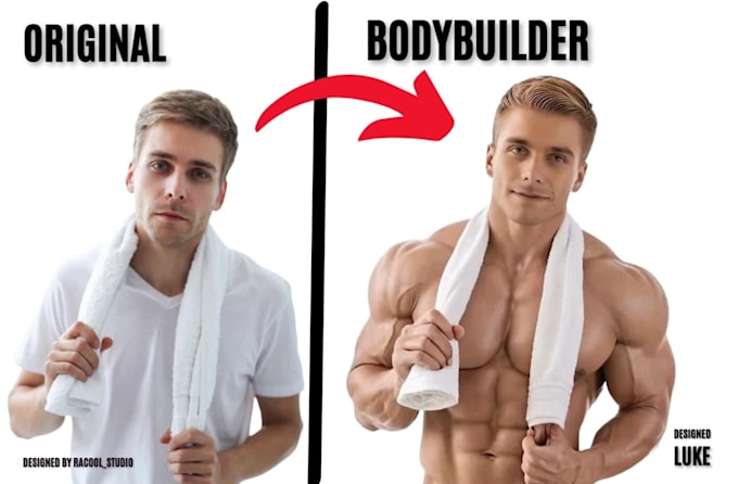Photo edit you into a bodybuilder, athlete or fitness model as ...