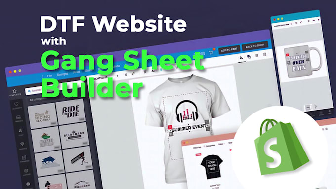 Design your dtf printing website with shopify premium theme by Ahasanul ...