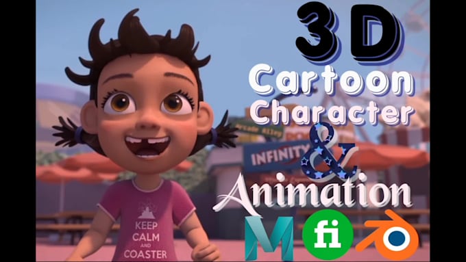 Create 3d character animation 3d cartoon animation for film by ...