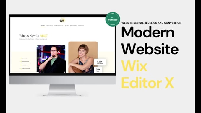 Design modern and professional editor x or wix website with unlimited ...