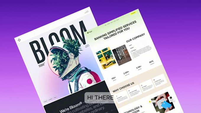 Design a responsive react landing page using tailwind css by Sohandevs ...