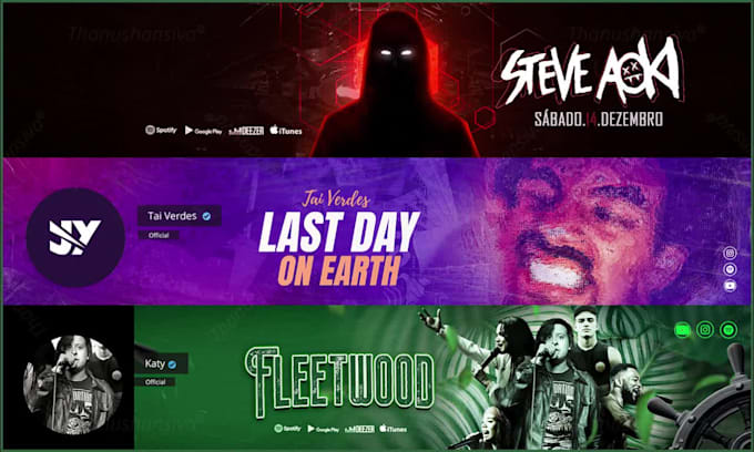 Design a custom soundcloud banner with a free pro picture by ...