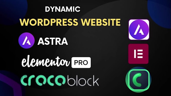 Build dynamic wordpress website by crocoblock, elementor, jet engine, astra pro by ...