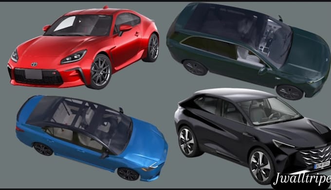 Create 3d vehicle model, 3d car model, fivem car model, gta v car in ...