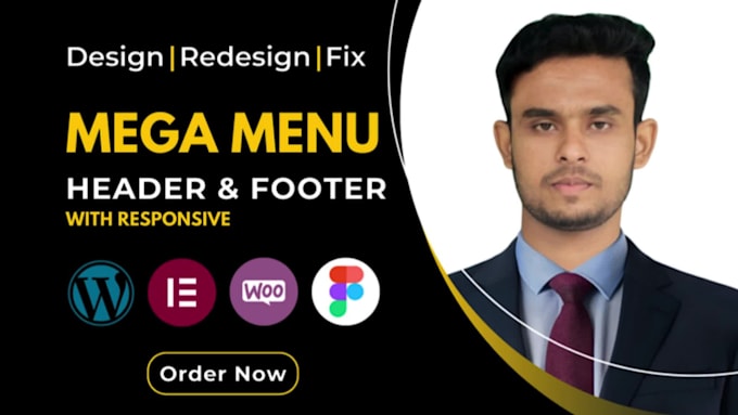Design or fix wordpress header, footer and mega menu by Parvez_rahaman | Fiverr