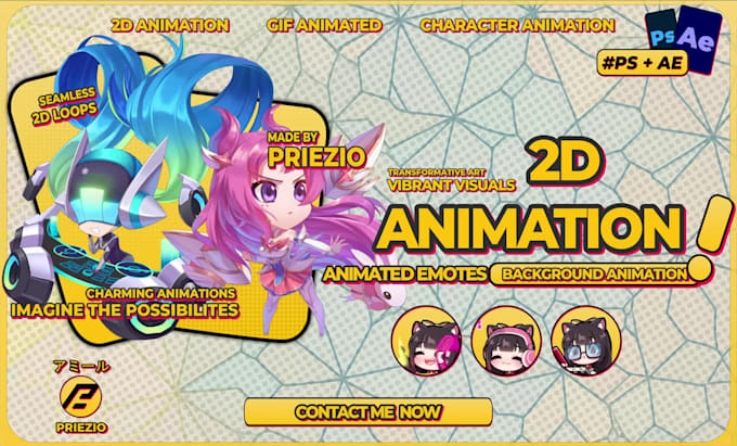 Animate your 2d character, vtuber, or anime artwork into a seamless ...