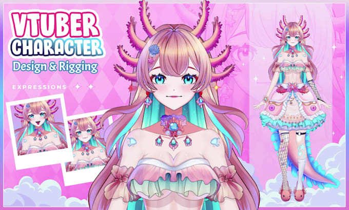 Design and rigging vtuber character in live2d, for vtuber model and vtube studio by Kholed_f ...