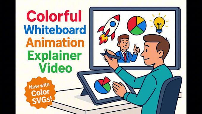 Create a colorful whiteboard animation explainer video by Harris_razzaqq | Fiverr