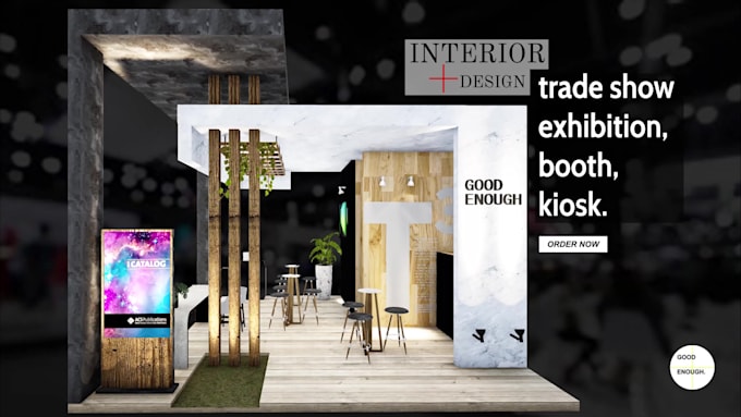 Design an attractive modern booth for exhibition, retail, commercial by ...
