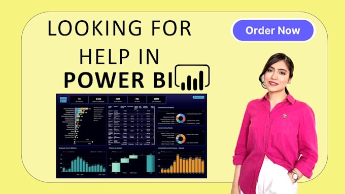 Make power bi custom dashboard and data visualization with dax and power query by Sadafaq | Fiverr