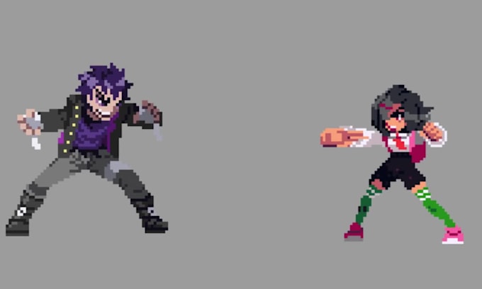 Make pixel art animation sprite sheet nsfw pixel art character for game ...