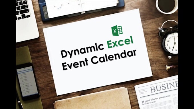 Send you a dynamic excel event calendar by Pauluheet | Fiverr