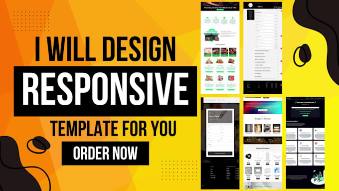 Design responsive templet using html css javascript or bootstrap for you by Hasnainbabar536 | Fiverr