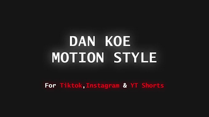 Create dan koe style videos by Ashencharaka7 | Fiverr