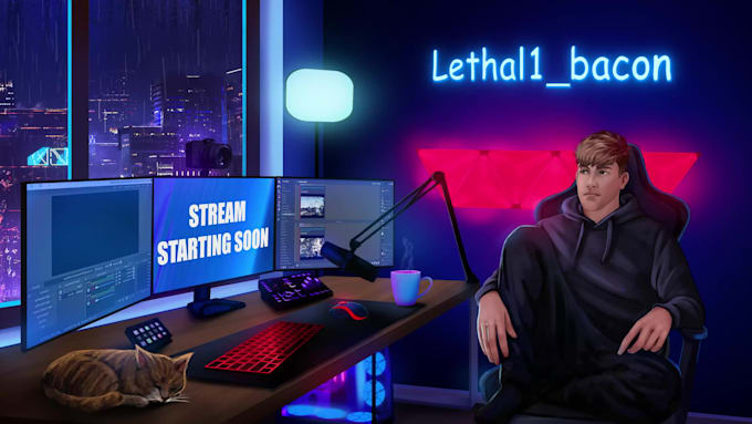 Create loop animations for streamers brb starting soon by Sandrotsk ...