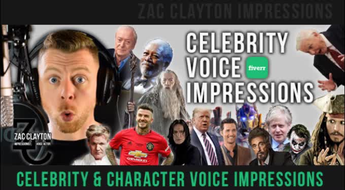 Record an amazing celebrity voice impression by Zcimpressions | Fiverr