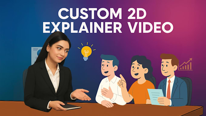 Create custom 2d animated explainer video by Animora360 | Fiverr
