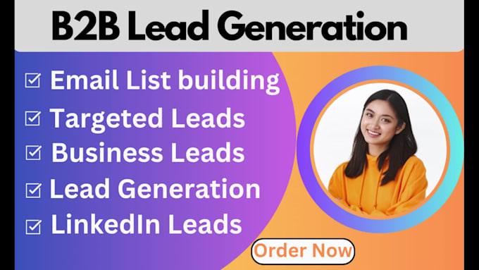 Do b2b lead generation, business leads, targeted leads and email list building by Leadgen_team ...