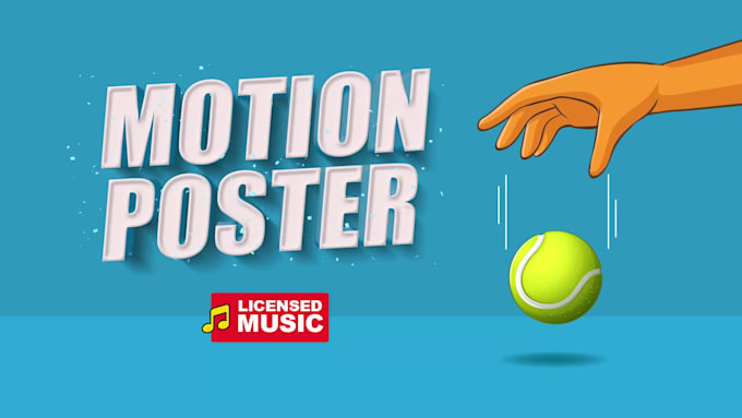 Create a motion poster by Hardikvaghasiya | Fiverr