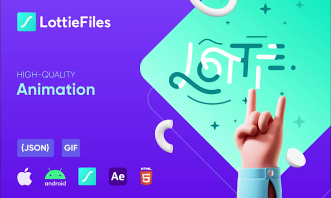 Create lottie, rive animations for your web and mobile app by Hasanars | Fiverr
