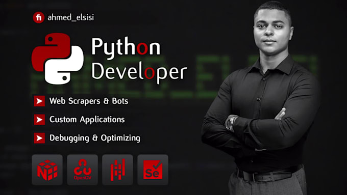 Program your python project, web scraper, gui and more by Ahmed_elsisi | Fiverr