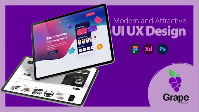 Do attractive web ui ux design, and landing page ui design by ...
