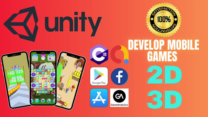 Develop games in unity 2d 3d for ios android pc and webgl by Metehandemircio | Fiverr