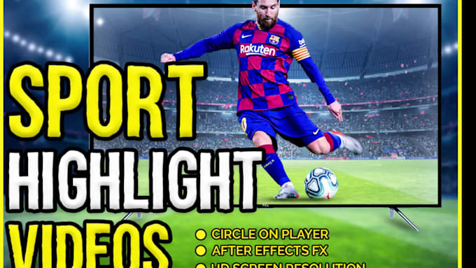 Create high impact sports highlight reels for athletes and coaches by ...